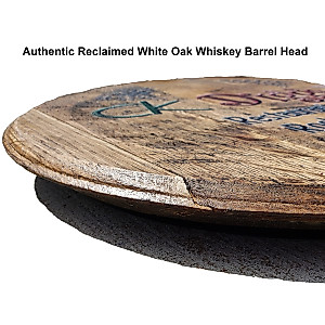 Hotrod Muscle Car Garage Service Station Garage Signs for Men Large Oak Whiskey Barrel Lid Wall Decor