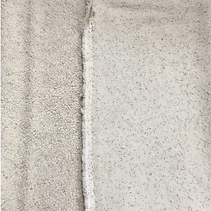 DAVID TEXTILES Solid Cream Berber Sherpa Fleece Fabric by The Yard, Multi