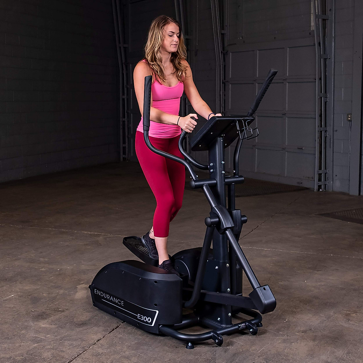 Body-Solid (E300) Elliptical Trainer Machine, Cardio Workout Crosstrainer Exercising Machines for Home & Commercial Gym with 300lb Weight Capacity