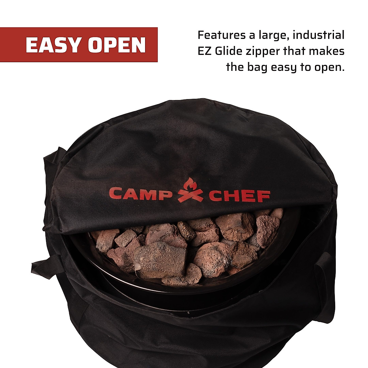 Camp Chef Redwood Fire Pit Carry Bag - for Redwood Fire Pit - Carry Bag for Fire Pit - Fire Pit Carry Bag with Wrap Handles - Durable, Weather-Resistant Fire Pit Bag