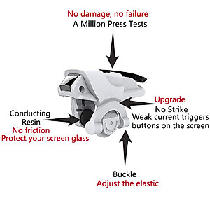 FSIGOM Mobile Controller,Aim Keys L1R1 and Gamepad Knives Out/Rules of Survival,Cellphone Game Trigger,Battle Royale Sensitive Shoot (Mobile Game Controller E)