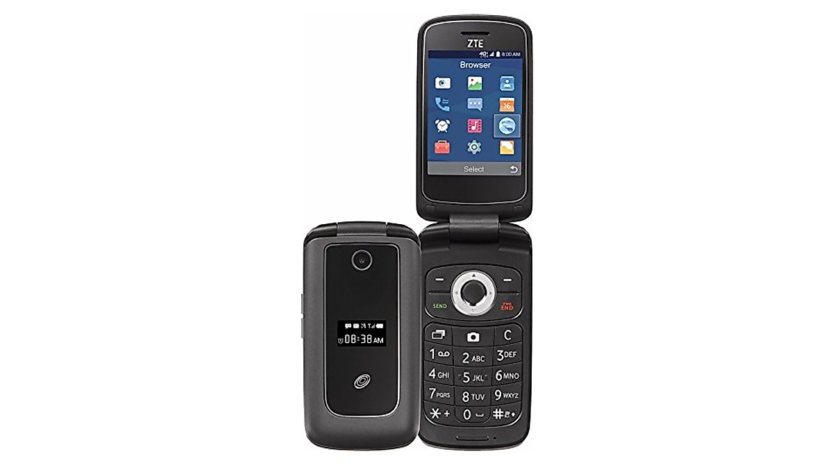 TracFone ZTE Cymbal-G Flip Phone - Compact & Reliable