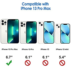 JETech Case for iPhone 13 Pro Max 6.7-Inch, Non-Yellowing Shockproof Phone Bumper Cover, Anti-Scratch Clear Back (Clear)