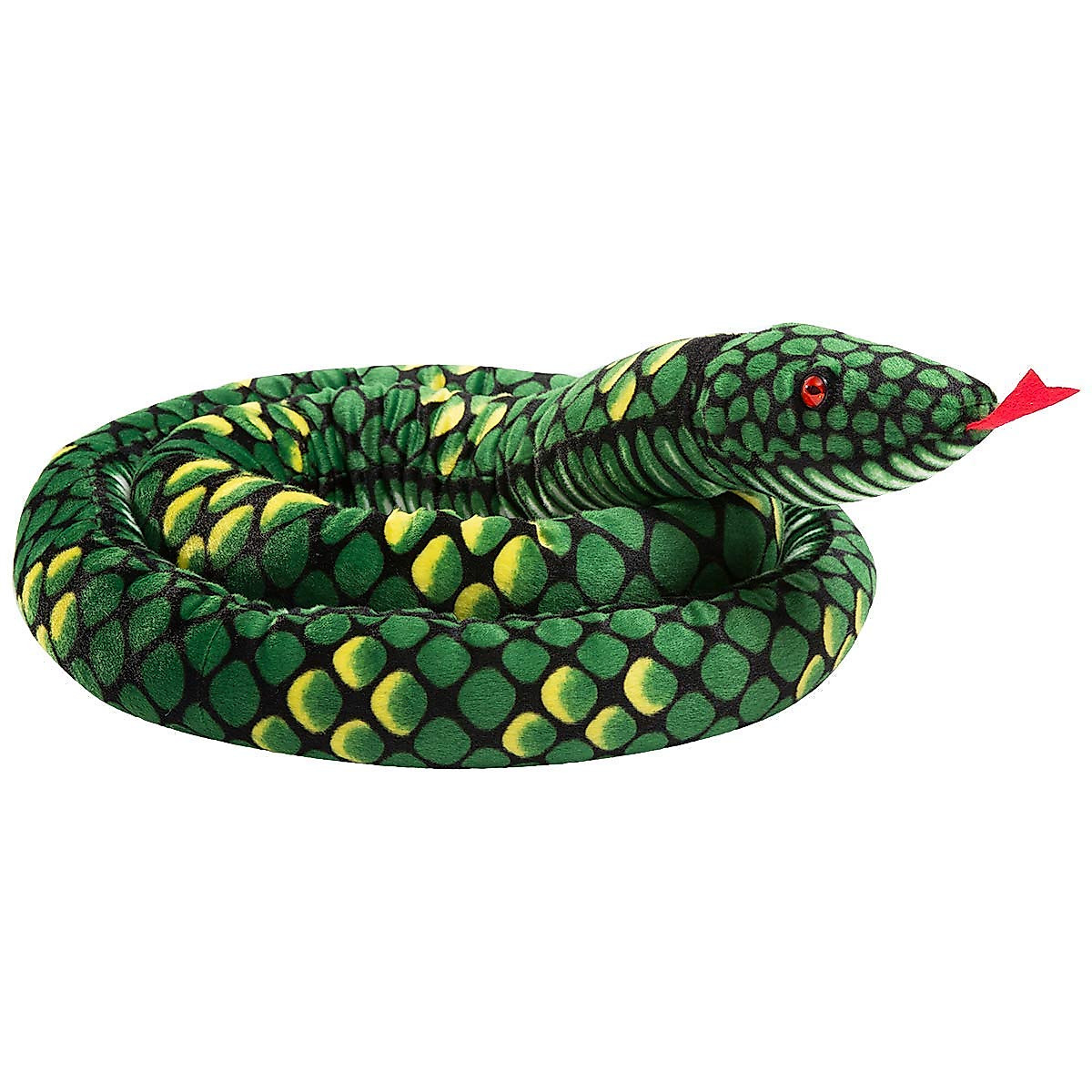 Snake Stuffed Animal, Giant Animal Snake Plush, Stuffed Animal Snake Toy, Birthday Gifts for Boys and Girls (Green, 110 Inch)