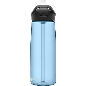CamelBak eddy+ Water Bottle with Tritan Renew – Straw Top 25oz, True Blue