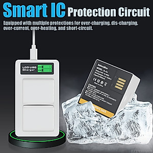 2Pack Rechargeable Batteries for Arlo Pro 4 Pro 3 Ultra 2 and Ultra Camera, LCD Dual Charger for Arlo Pro5 Pro4 Pro3 Ultra Ultra2 Camera A-4a Battery VMA5400 VMC4040P