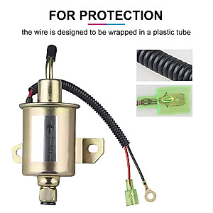 WATERWICH Electric Fuel Pump Compatible with Onan Microquiet 4000 A029F889 E11007 4kyfa26100k 4KW Generator Gas Pump Replacesment for 149-2331 149231101 149-2311-02 149-2311-01