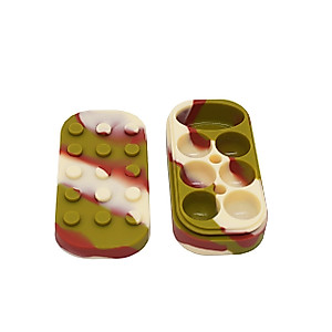 vitakiwi 34ml Silicone Wax Container Multi Compartment 6+1 Non-stick Oil Jar with Carving Tools Multi-use (10)