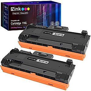 E-Z Ink (TM) Compatible Toner Cartridge Replacement for Samsung 116L MLTD116L D116L MLT D116L to use with SL-M2625D SL-M2825DW SL-M2835DW (2 Black)