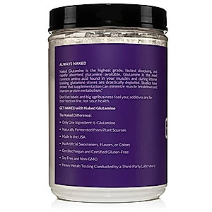 Pure L-Glutamine Made in The USA - 200 Servings - 1,000g, 2.2lb Bulk, Vegan, Non-GMO, Gluten and Soy Free. Minimize Muscle Breakdown & Improve Protein Synthesis. Nothing Artificial