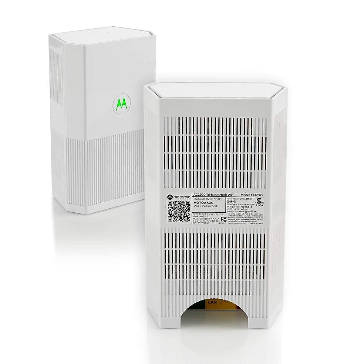 Motorola MH7023 | WiFi Mesh System (3-Pack) | Replaces Router + Extender | Easy Setup, Network Protection, Parental Controls | AC2200 WiFi Speed | up to 5000 sq ft