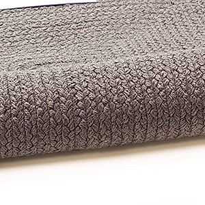 Super Area Rugs Lichfield Handmade Solid Reversible Indoor / Outdoor Braided Rug Charcoal Gray 4' x 6' Rectangle