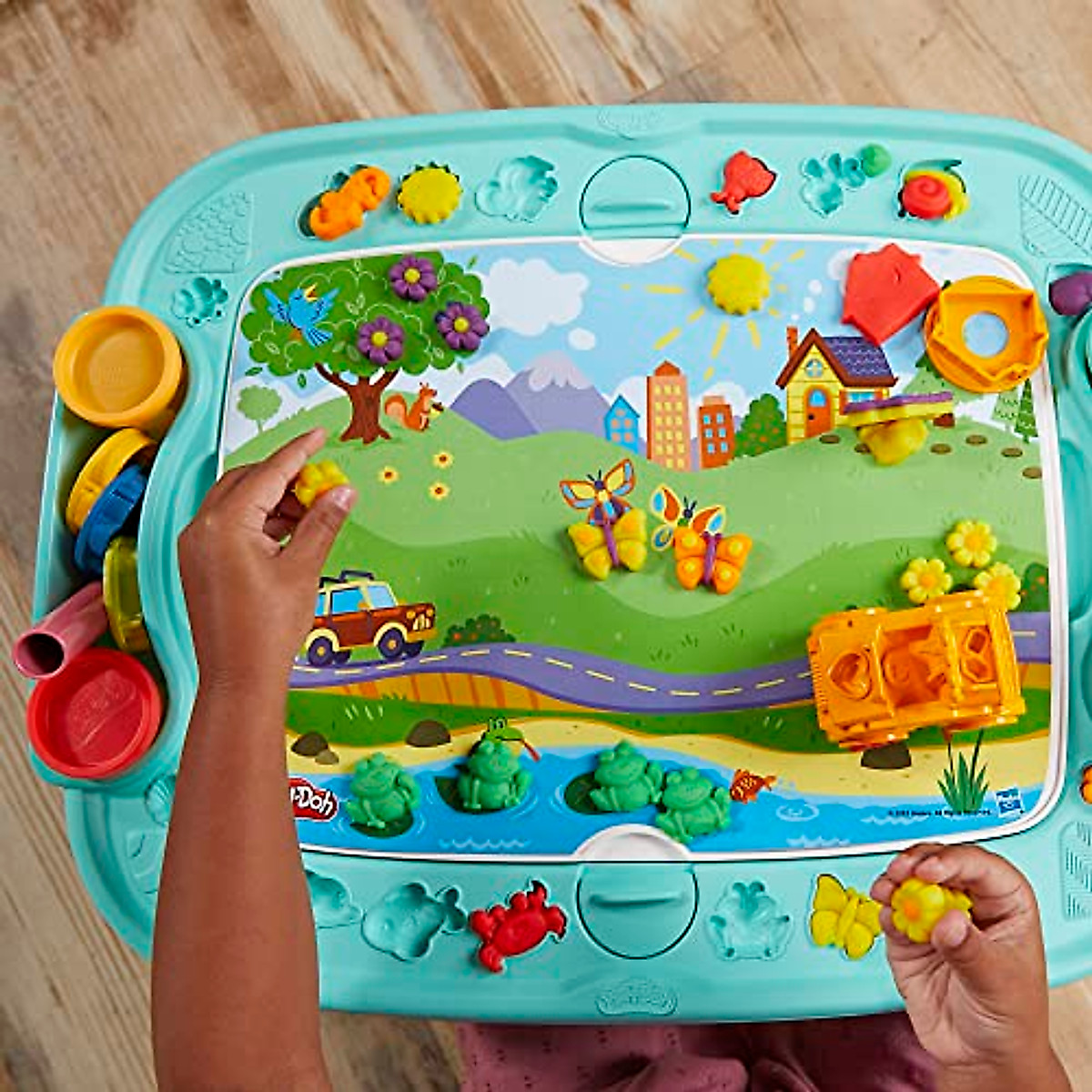 Play-Doh All-in-One Creativity Starter Station Activity Table Playset, Preschool Toys, Starter Sets, Kids Arts & Crafts, Ages 3+