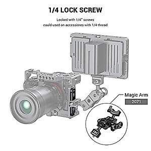 SMALLRIG Universal Low-Profile Quick Release NATO Rail Safety Rail 70mm/2.8inches Long with 1/4'' Screws for NATO Handle Camera Cage EVF Mount – BUN2483