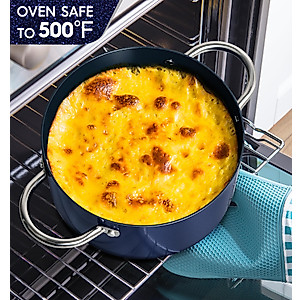 MICHELANGELO 6 Quart Stock Pot with Lid, Non Toxic Cooking Pot, Ceramic Soup Pot with Lid, Non Stick Pot with Stainless Steel Handle, Induction Compatible