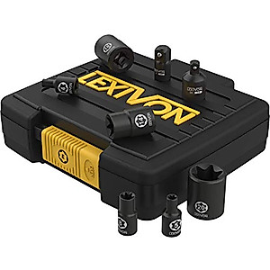 LEXIVON E-TORX Socket Set, Chrome Vanadium Alloy Steel | 13-Piece Female Star Socket E4 - E20 Set | Enhanced Storage Case (LX-147)