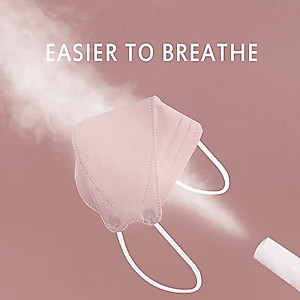 Borje KN95 Face Masks, 100 Pcs Disposable Face Masks, Filter Protection Against PM2.5 from Fire Smoke & Dust