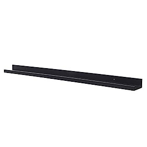 Keseno 46 Inches Floating Picture Display Ledge Wall Mount Shelf Denver Modern Design ，for Livingroom, bedrooms, Kitchen, Bathroom,Black
