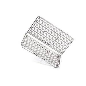 Vargo Titanium Bifold Grill | Foldable Campfire Grill for Outdoor Cooking | Portable Titanium Grill Surface with Legs | 60+ Square Inch Cooking Surface for Backpackers and Campers