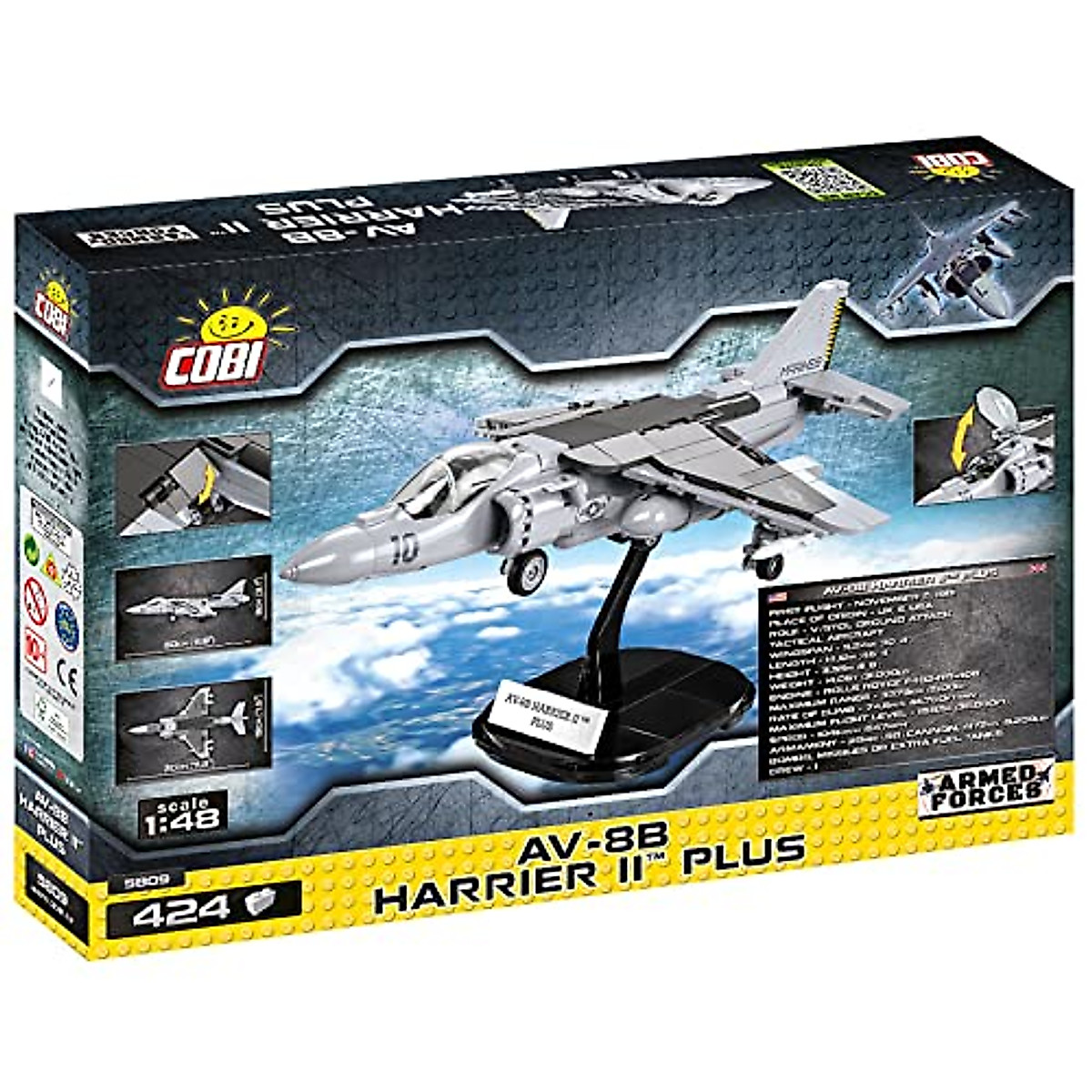 Cobi toys 424 Pcs Armed Forces /5809/ Av-8B Harrier Ii Plus