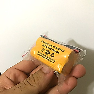 4.8v 700MAH Battery for Exit Sign Emergency Light BL93NC487 BL93NC484 BL93NC485 4.8v 500mah 4.8v 800mah NiCd NiCad Battery Ni Cd White Connector (5 Pack)