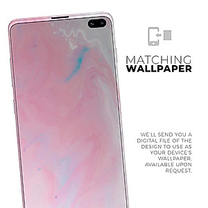 DesignSkinz Marbleized Pink Paradise V7 Protective Vinyl Decal Wrap Skin Cover Compatible with The Samsung Galaxy S20 (Screen Trim & Back Glass Skin)