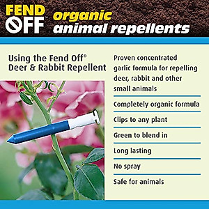 Luster Leaf Fend Off Organic Repellent, 100 pack, Deer and Rabbit