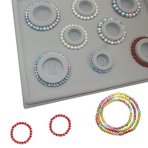 Chistepper 2 Pieces Beading Boards Bead Design Trays Necklace Bracelet Beading Jewelry Design Mats for DIY Jewelry Making