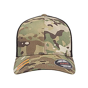 Flexfit Men's one_size Trucker Cap, Black, alpha