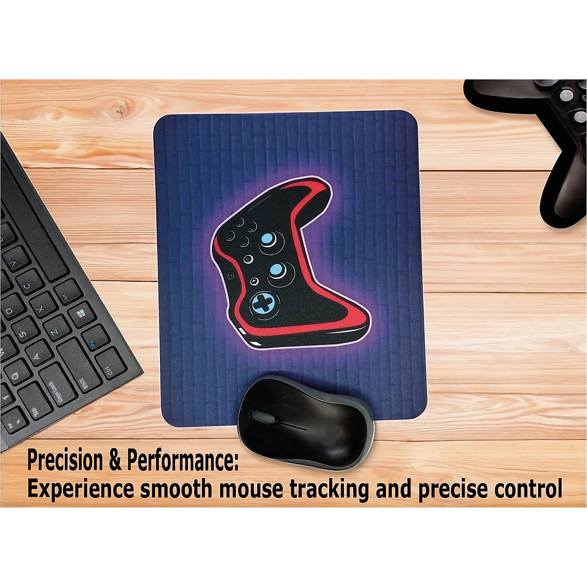 Personalized Mouse Pad - Add Pictures, Text, Logo or Art Design and Make Your Own Customized Mousepad. Each Custom Mouse Mat Comes in a Colorful Gift Bag. Personalized Your Gaming Mousepad