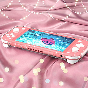 Switch lite Glitter Case, Comfortable Switch lite Grip Case, Soft and Durable Switch lite TPU Case