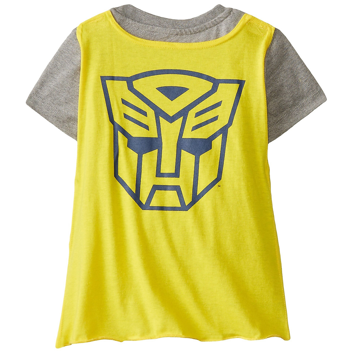 Transformers Little Boys' Toddler Bumblebee Roll Out Cape T-Shirt, Grey, 5T