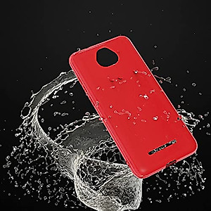 jioeuinly Case Compatible for SCHOK Volt SV55 Phone Case SCHOK SV55216 Case Cover [with Tempered Glass Screen Protector] Red