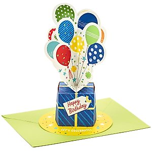 Hallmark Paper Wonder Birthday Pop Up Card (Balloons)
