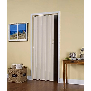 LTL Home Products HSR3680BU Regent Interior Accordion Folding Door, 36" x 80", Buff