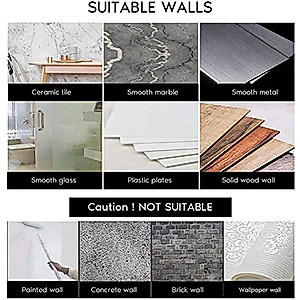 HUFEEOH Hand Towel Holder - Self Adhesive Bathroom Towel Bar Stick on Wall - SUS 304 Stainless Steel Brushed - Black