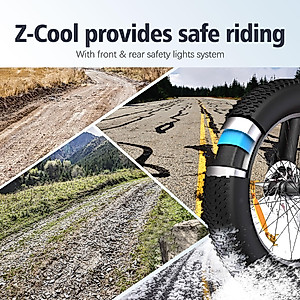 ACTBEST Folding Electric Bike for Adults - 750W Brushless Motor Ebike, 48V 15AH Removable Battery, Unique Z Shape Bicycle with 7 Speed, Foldable Fat Tire E-Bikes, ZCool