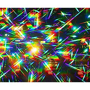 13,500 Lines/inch Diffraction Grating Sheet - Double Axis [1 Foot x 6 Inches]