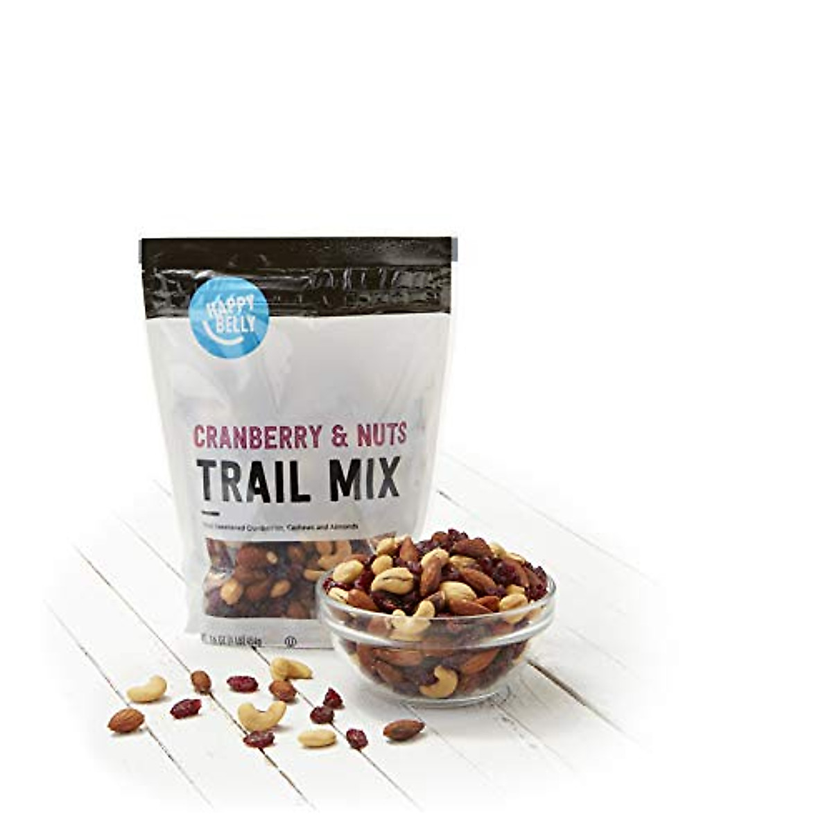 Amazon Brand - Happy Belly Cranberry & Nuts, Trail Mix, 1 pound (Pack of 1)