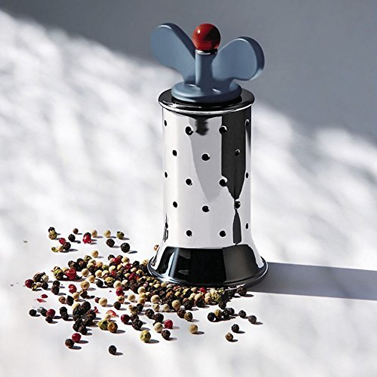 Alessi Michael Graves Pepper Mill Black, 6.3cm diameter, 13.2cm high