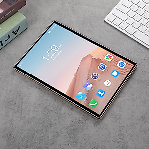 10.1 inch X101 Tablet, 2+16G Full Screen Tablets with Dual SIM Card Slots, Android 8, 1280x800 HD, WiFi, Bluetooth, GPS, 2MP/5MP Camera (Gold)