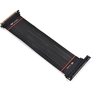Thermaltake TT Premium PCI-E 4.0 High Speed Flexible Extender Riser Cable 300mm with 90 Degree Adapter AC-058-CO1OTN-C2 (ONLY Work Core P6 Case)