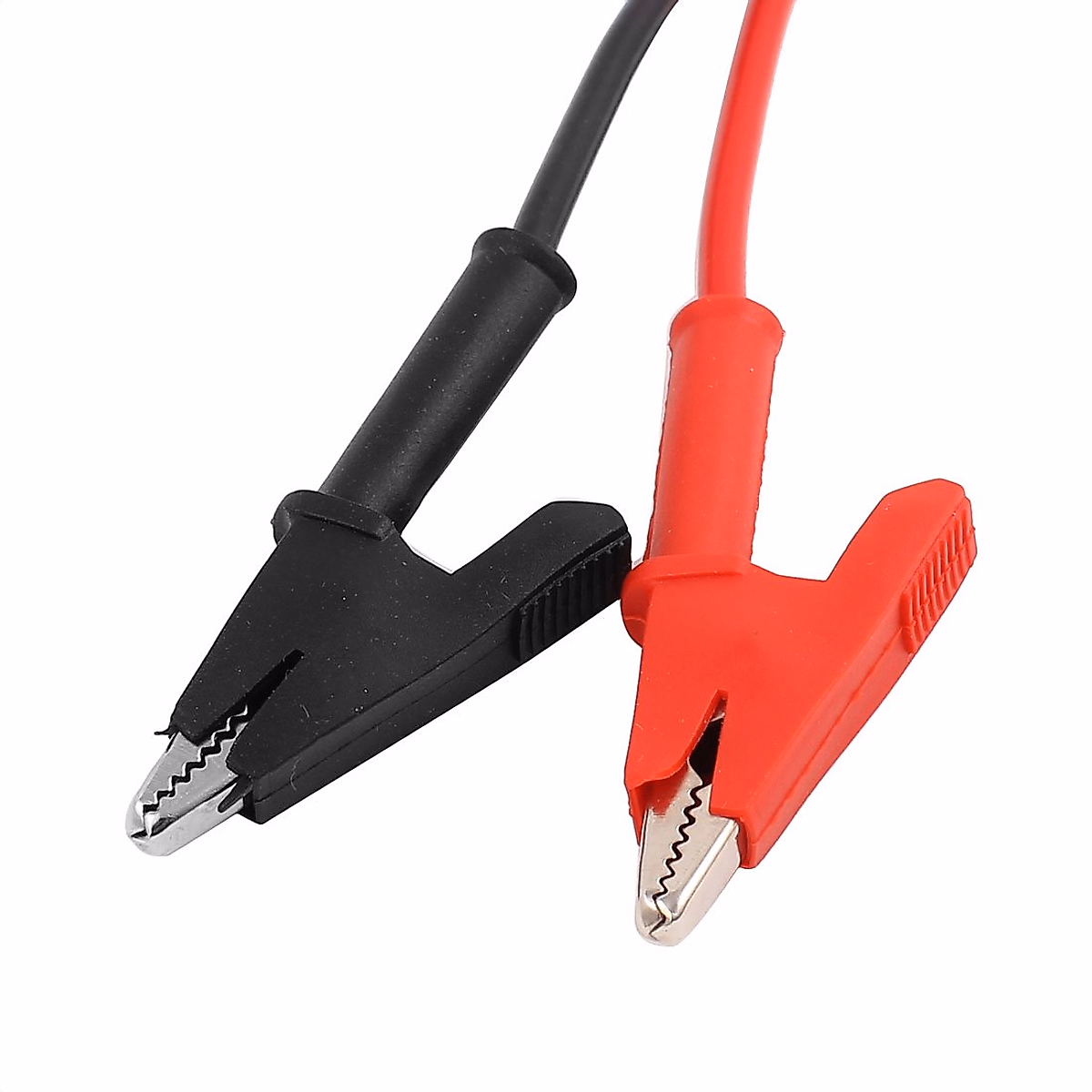 IIVVERR 2 Pcs Double-Headed Alligator Clip Wire Test Line High-Voltage Silicone Leads High-Quality (2 piezas de cable de cocodrilo de doble cabezal Línea de prueba de cables Cables de silicona de alto