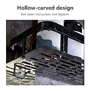 Smala 1Pcs No-Drill Wall Mount Corner Shelf Holder Toilet Makeup Organizer for Shampoo