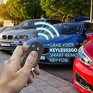Keyless2Go Replacement for 3 Button Proximity Remote Smart Key for Jeep Compass M3N-40821302 68250335 AB