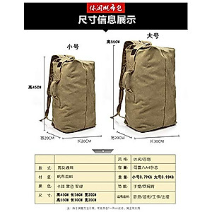 Elonglin Large Travel Backpack Waterproof Outdoor Sport Hiking Trekking Camping Military Backpack Khaki L