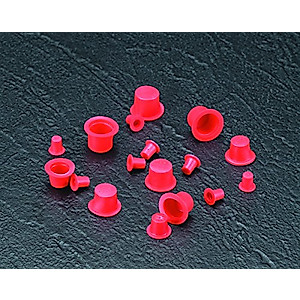 Caplugs ZTV19AQ1 Plastic Tapered Vinyl Cap and Plug. TV-19A, PVC, Cap OD 1.667" Plug ID 1.871", Red (Pack of 24)