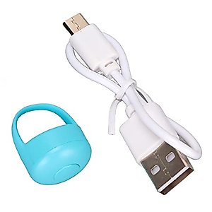 Sanpyl Mobile Phone Remote Control, Mini Bluetooth Remote Control Ring Automatic Page Browsing Phone Bluetooth Fingertip Controller, for All Smartphones(Blue)