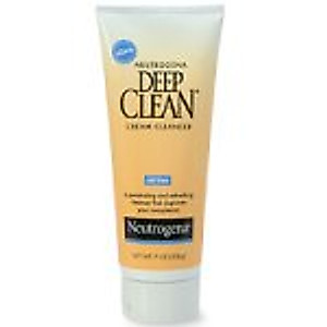 Neutrogena Deep Clean Daily Facial Cream Cleanser with Beta Hydroxy Acid to Remove Dirt, Oil & Makeup, Alcohol-Free, Oil-Free & Non-Comedogenic, 7 fl. oz (Pack of 3)
