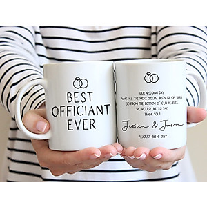 Prints4U Wedding Officiant Gift, Officiant Mug, Best Officiant Ever Coffee Mug, Officiant Gift, Best Wedding Officiant, Thank You for Marrying Us